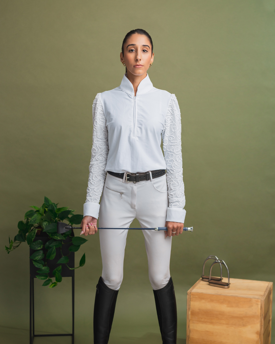 The Patterned Sleeve Show Shirt – Capall Apparel